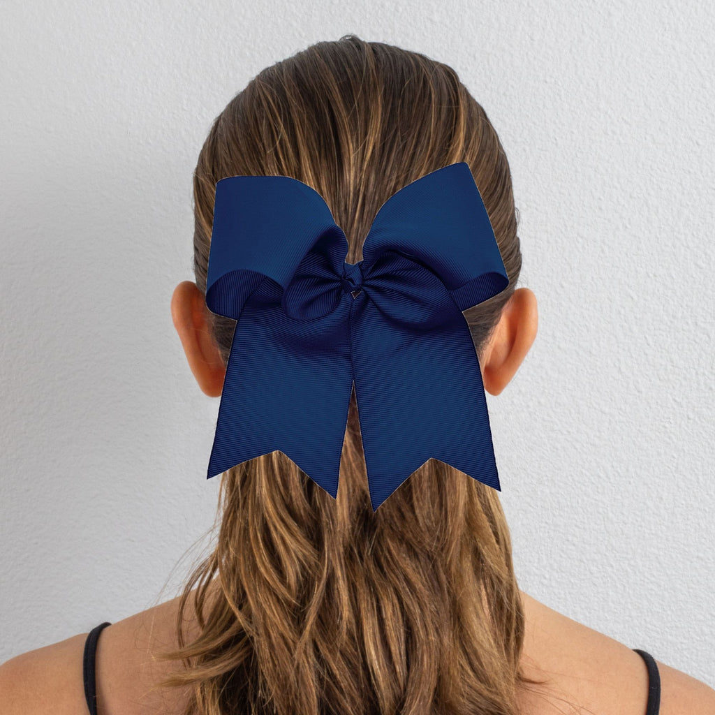 Navy Cheer Bow