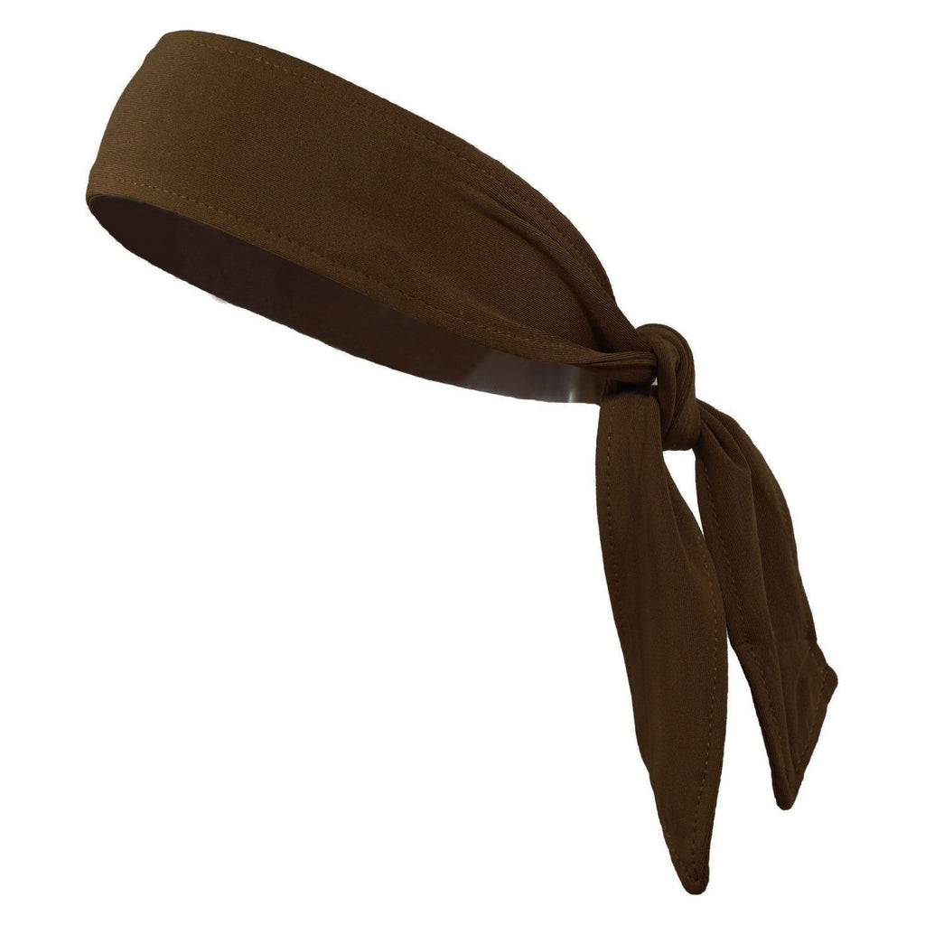 Tie Back Headband Moisture Wicking Athletic Sports Head Band
