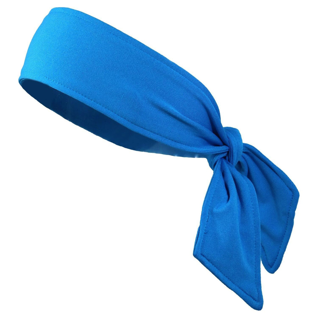 Tie Back Headband Moisture Wicking Athletic Sports Head Band